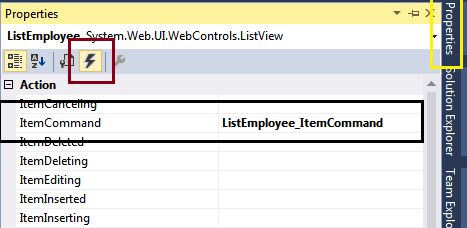 CRUD Operations Using ASP.Net ListView